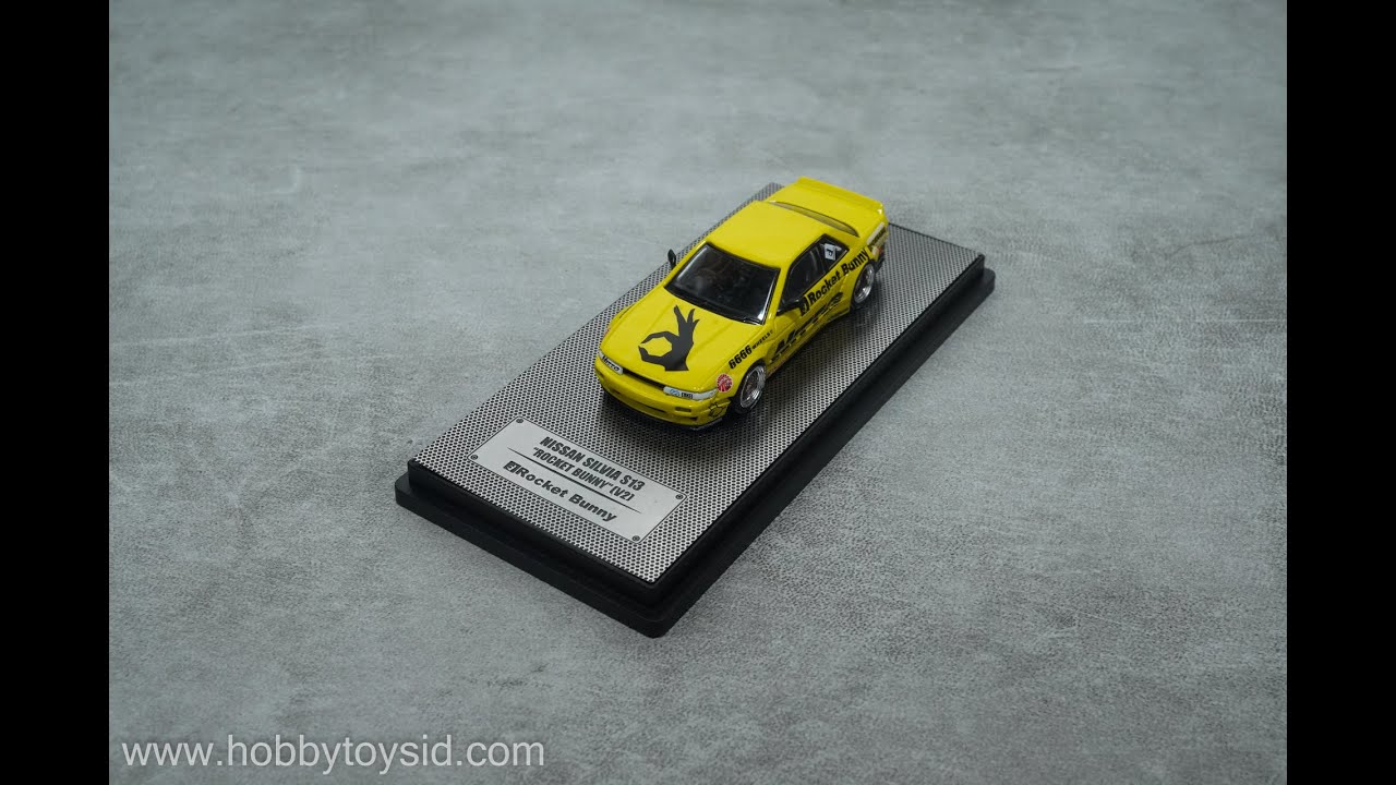 Inno64 Nissan Silvia S13 Pandem Rocket Buny V2 Yellow - YouTube