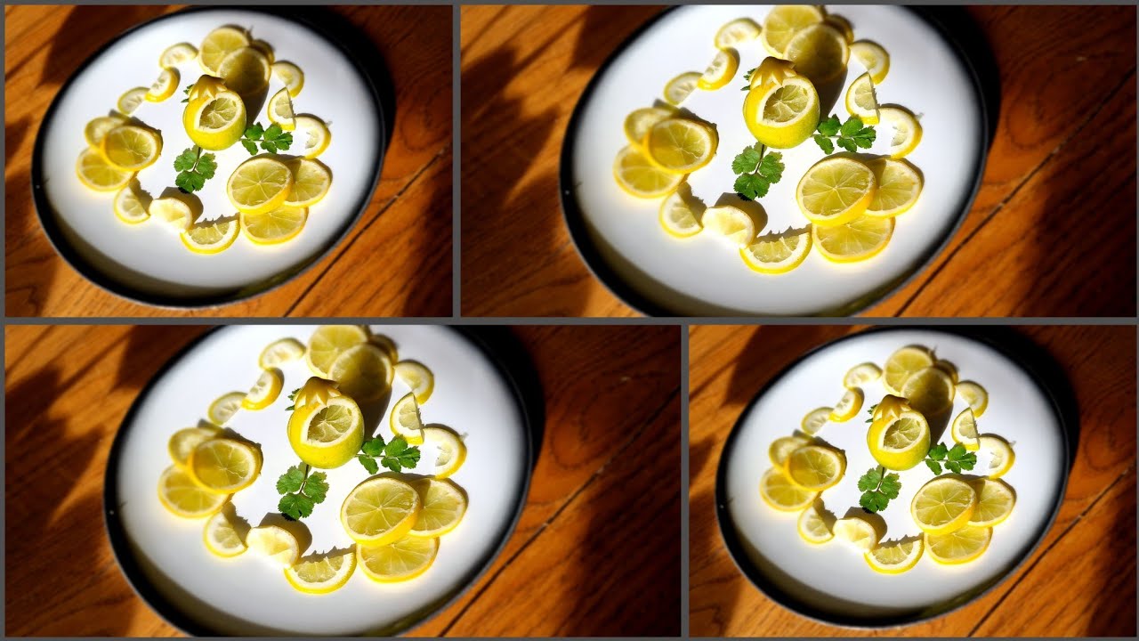 How To Make Lemon Basket / How To Make Cool Lime Garnishing - YouTube
