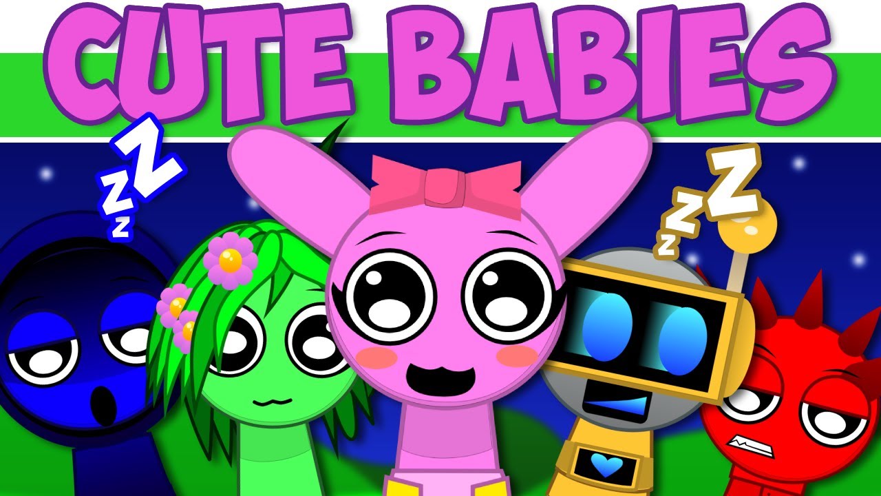 Sprunki but All Sprunkie is Cute Babies at Night - YouTube