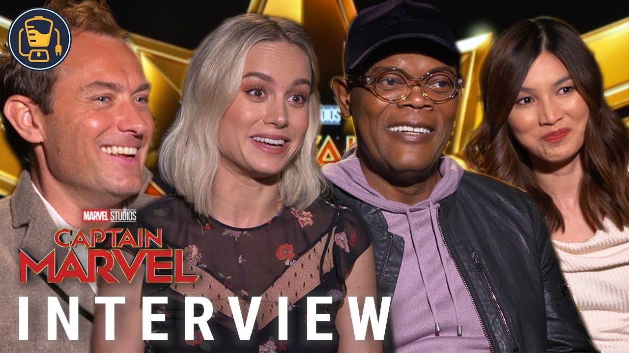 Captain Marvel Exclusive Interviews with Brie Larson, Samuel L. Jackson ...