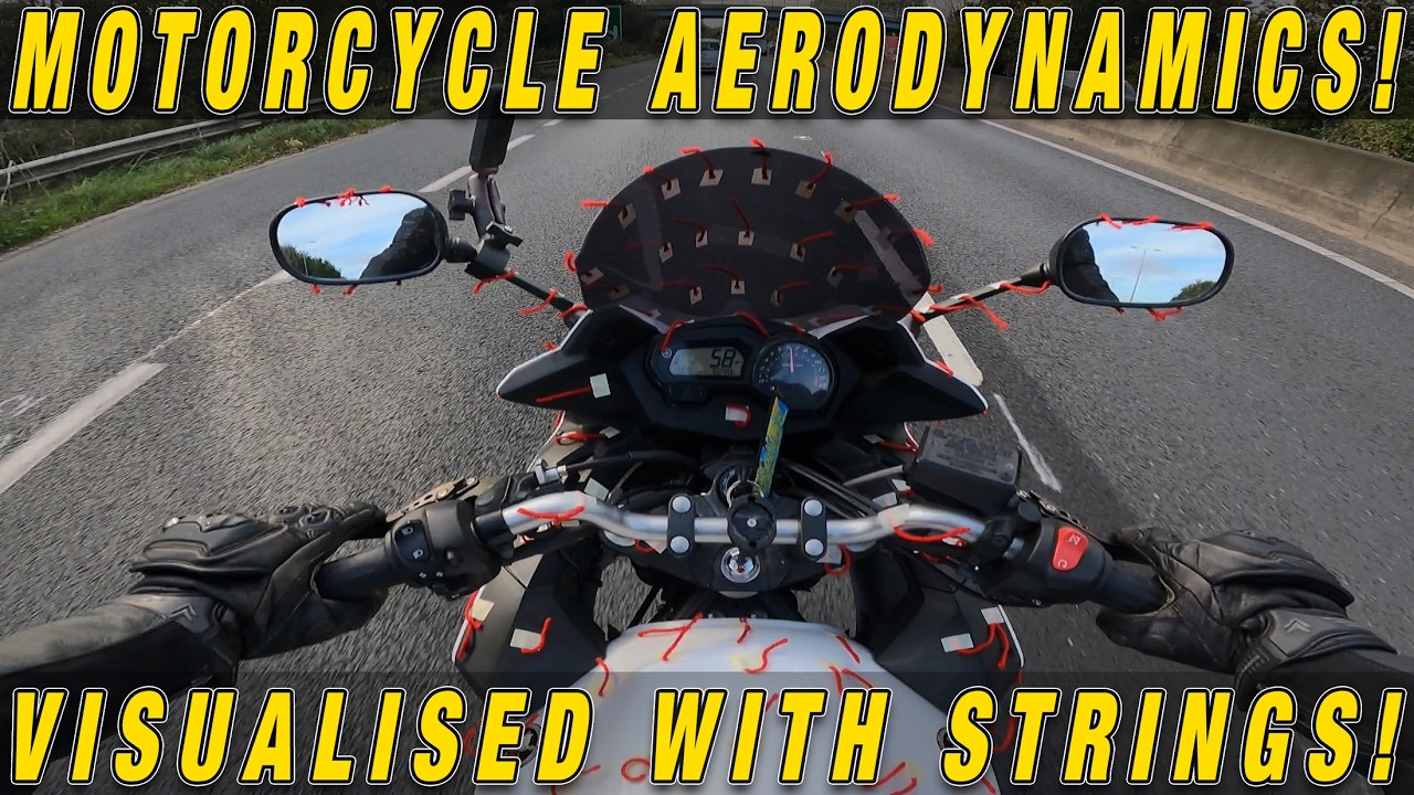 Motorcycle Aerodynamics Seen with Strings! - YouTube