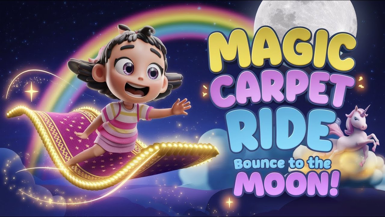 Magic Carpet Ride | Fun Kids Song Adventure to the Moon & Beyond! 🌟 ...