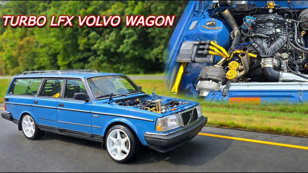 Street Tuning the Turbo LFX Volvo Wagon hours before its first Drift ...
