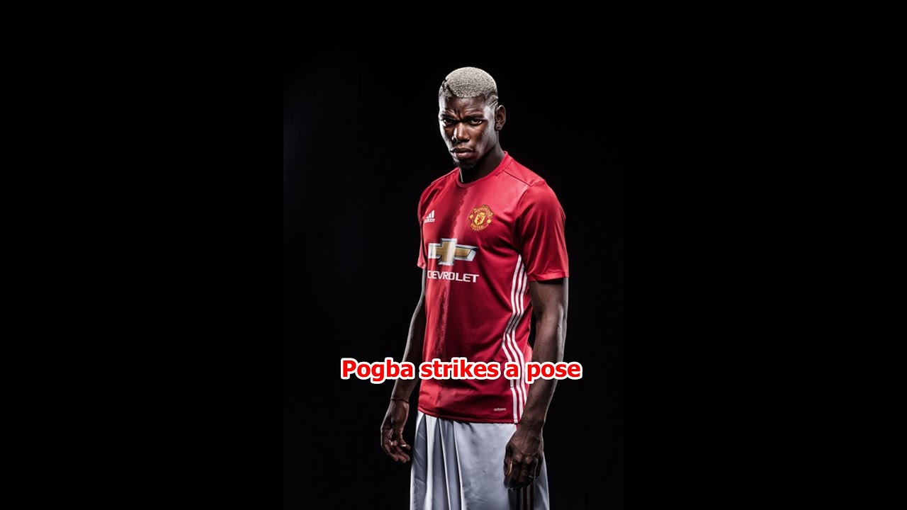 Pogba Strikes A Pose | Paul Pogba in Manchester United Kit - YouTube