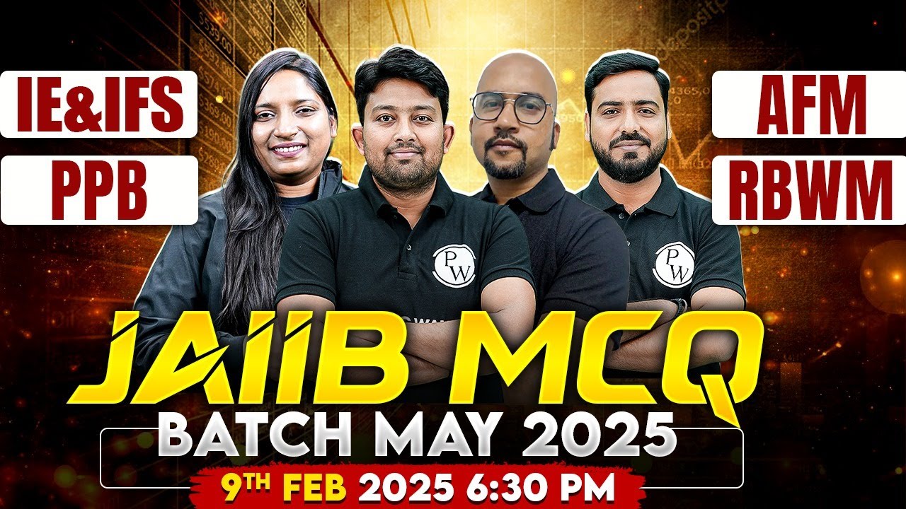 Launching 📢 | JAIIB MCQs Batch May 2025 (Subject-wise) | JAIIB ...