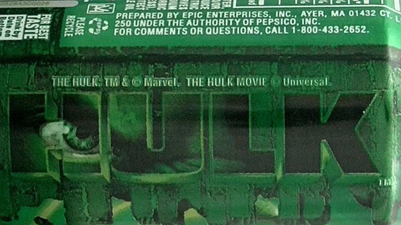 Marvel The Hulk Mountain Dew (2003) - YouTube