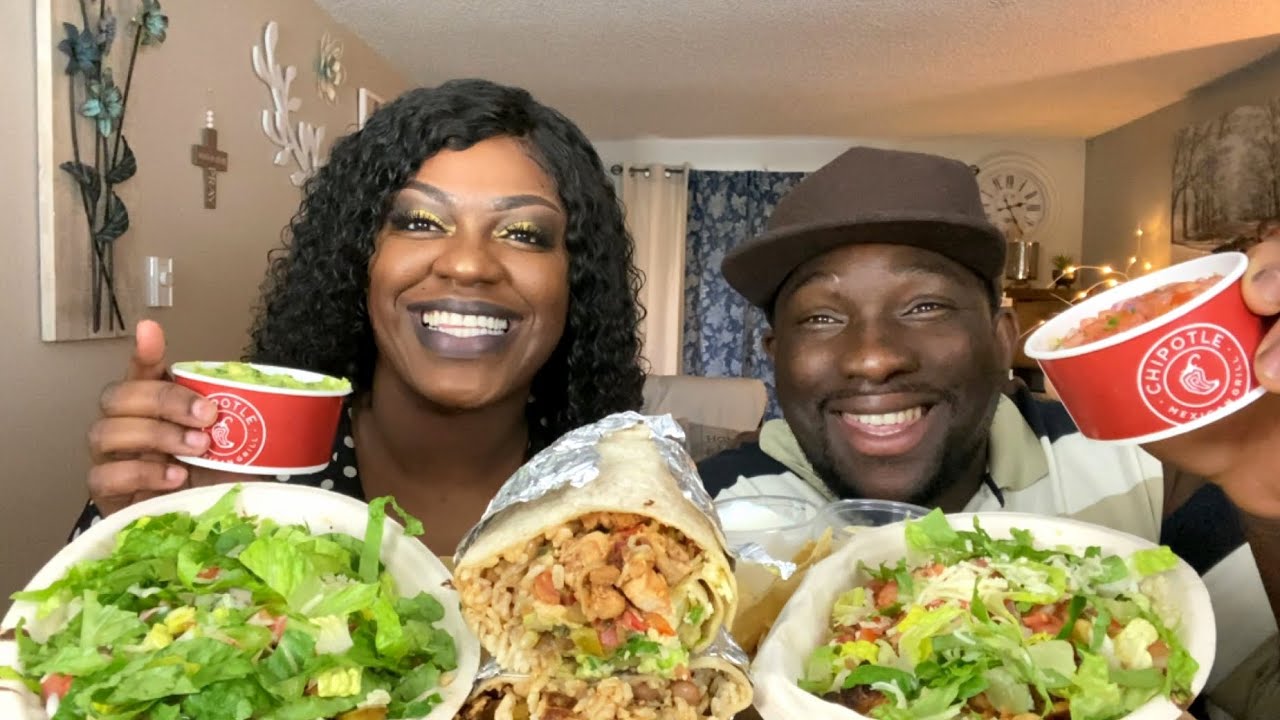 CHIPOTLE MUKBANG!|CHICKEN BURRITO|BURRITO BOWLS|EATING SHOW! - YouTube