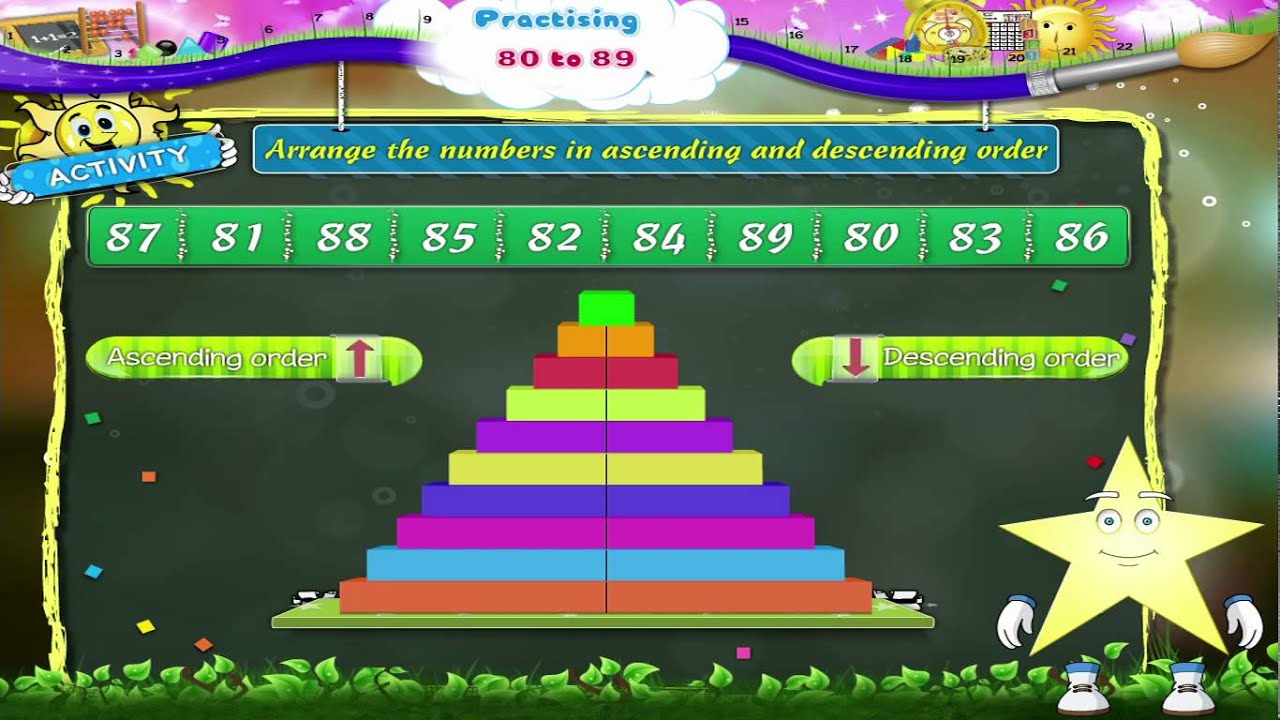 Learn Grade 1 Maths Practicing 80 to 89 | Learning Video | Kids ...