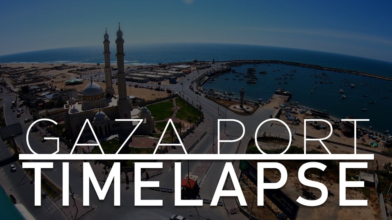 Time lapse at Gaza port (4K) | GoPro Hero7 | 🔇 No sound - YouTube