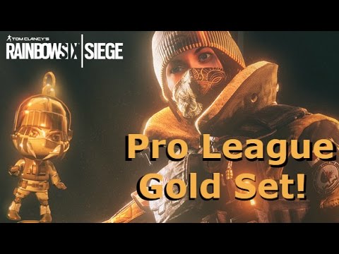 Rainbow Six Siege Frost Pro League Gold Set Showcase - YouTube