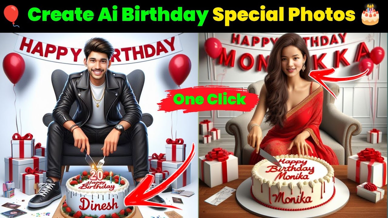 How To Create Happy Birthday 🎂 Ai Photo | Bing Image Creator Tutorial ...