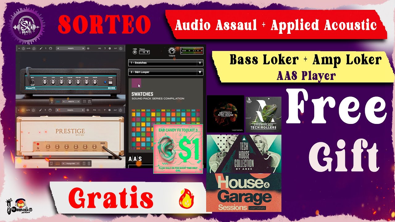 🎁2 PREAMP GRATIS DE AUDIO ASSAULT X BAJO Y GUITARRA, AAS PLAYER , 4 PACKS LOOPCLOUD GRATIS⏲ ...