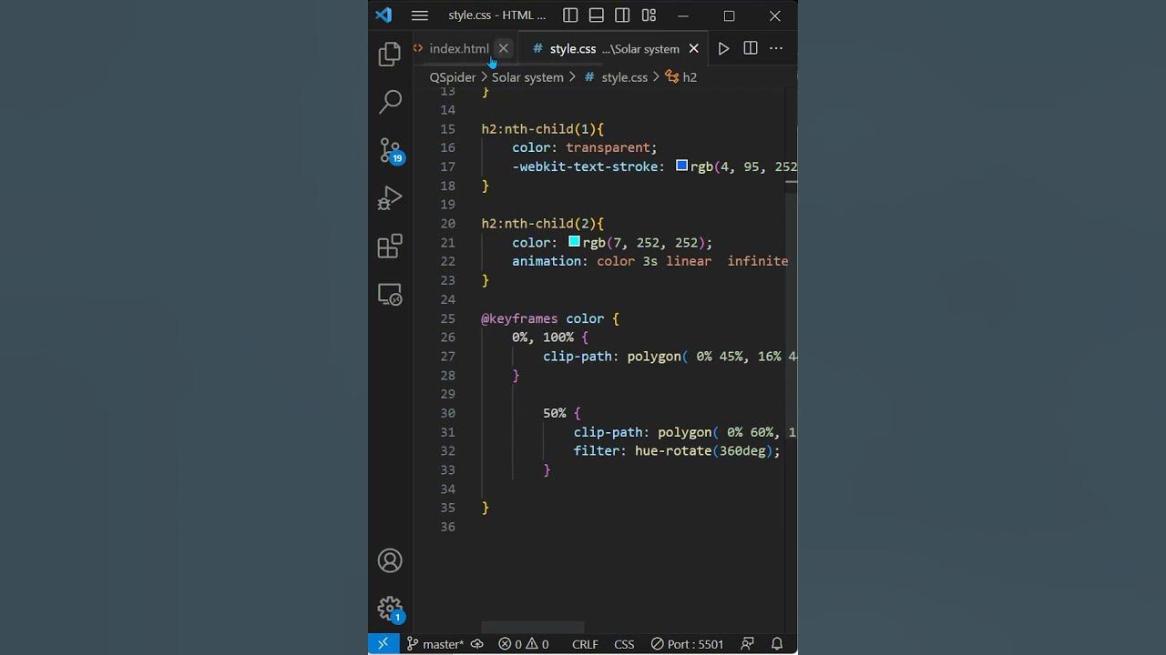 Animation On Name Using Html Css Shortvideo Shorts Coding Codewithme Html Css Developer
