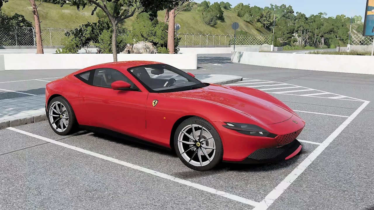 BeamNG.drive - Ferrari Roma (F169) 2020 - Car Show Test Drive Crash ...
