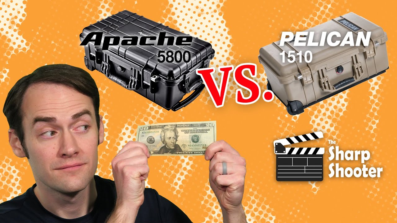 Why pay more? Pelican 1510 vs Apache 5800 (hard shell carry-on case) - YouTube