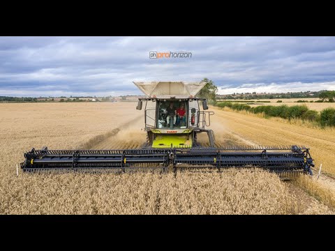 CLAAS 2020 Lexion 8800 with MacDon FLEXDRAPER Header - YouTube
