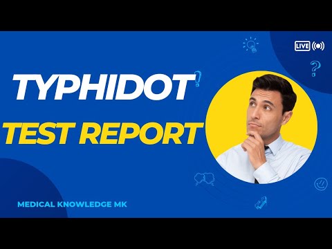 Typhidot test ki information l widal test report l Typhidot l - YouTube