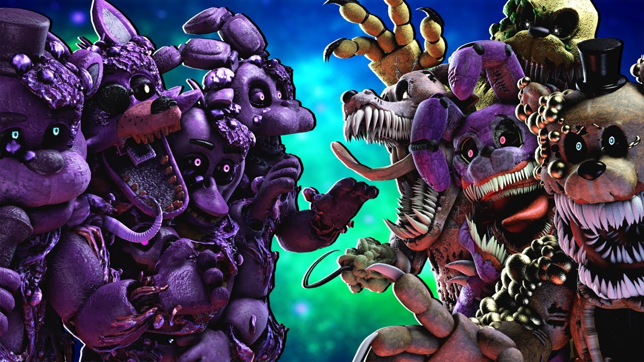 FNAF Twisted vs Toxic Animatronics - YouTube