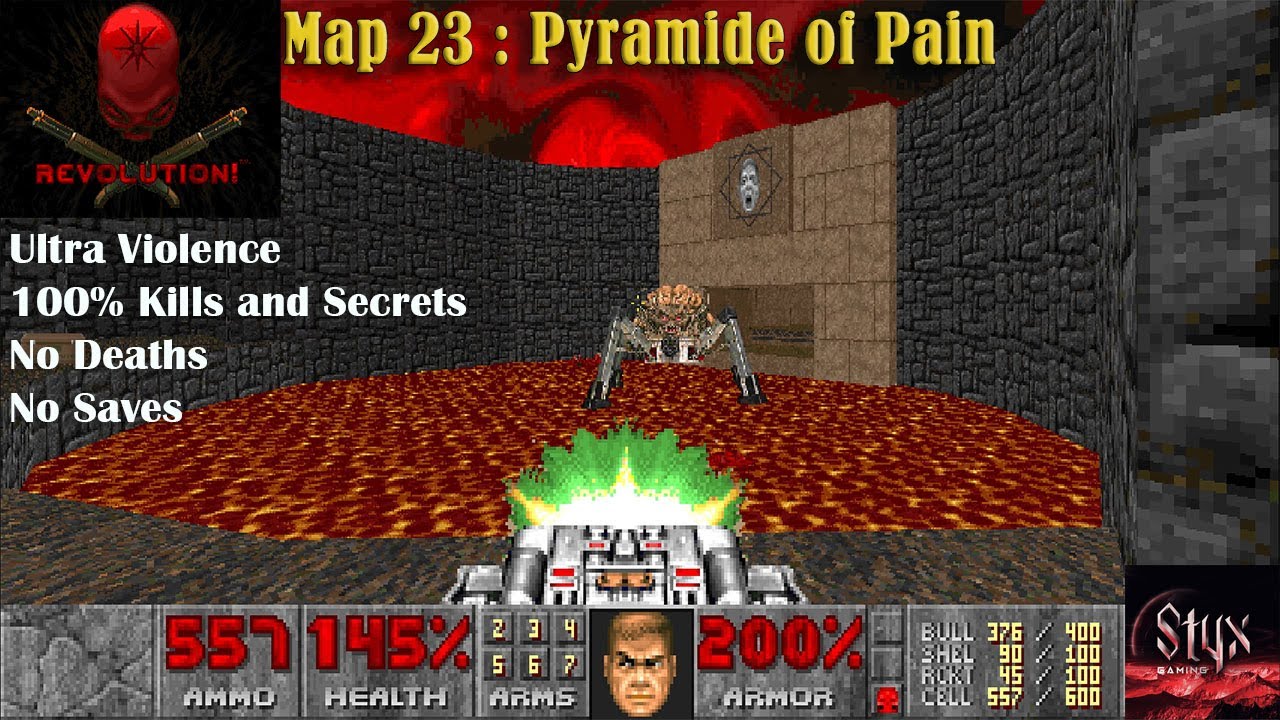 Doom 2 Revolution! Map 23 : Pyramide of Pain ( Ultra Violence 100% ) - YouTube