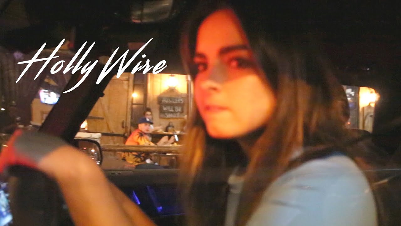 Addison Rae Hides From Bryce Hall At Saddle Ranch | Hollywire - YouTube