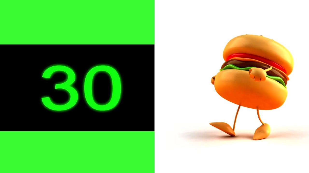 Dancing Burger Timer: 30 Seconds of Sizzling Fun! - YouTube