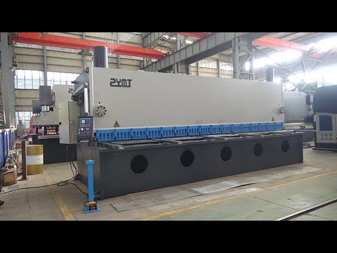 ZYMT QC12K-E21s Hydraulic shear machine operation guide( 2021 ) - YouTube