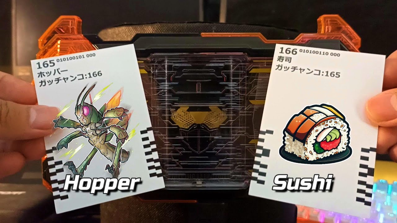 SUSHIHOPPER! Kamen Rider Gotchard (Hopper x Sushi) Chemy Card Henshin ...