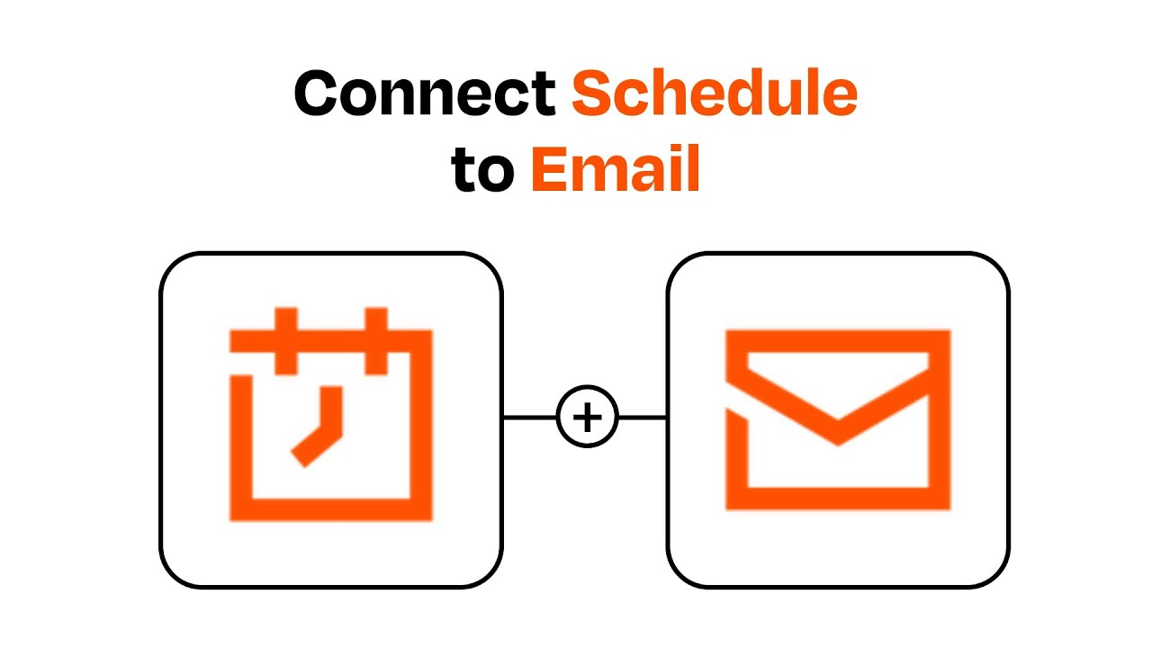 How to Connect Schedule to Email - Easy Integration - YouTube