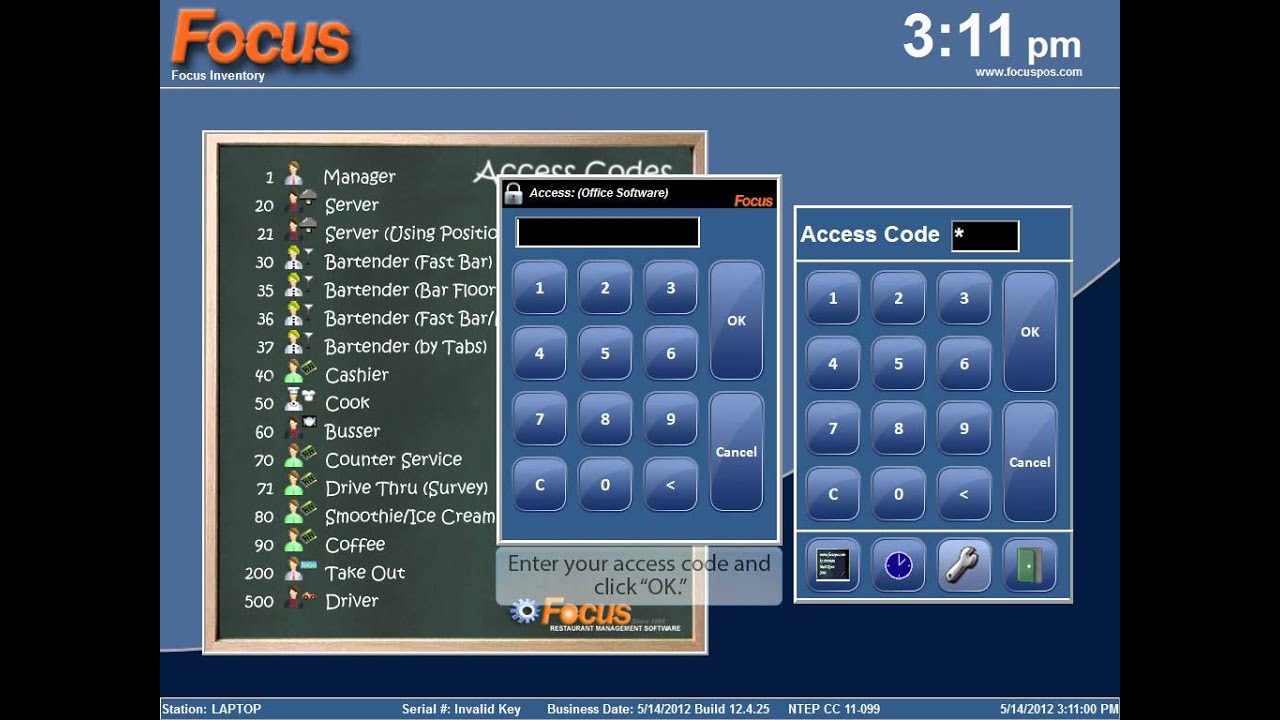 Access Focus Back of House/Setup - Focus POS - YouTube