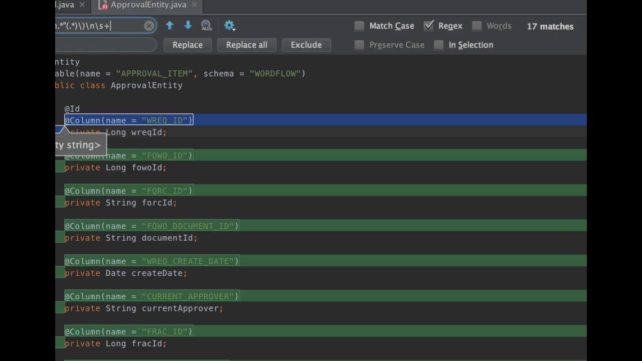 Regex Find & Replace Using IntelliJ Idea - YouTube