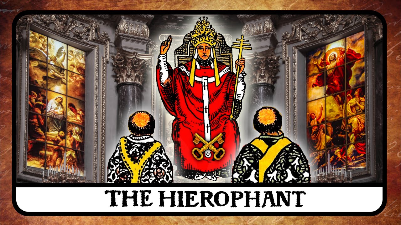 THE HIEROPHANT Tarot Card Explained ☆ V Tarot School ☆ Meaning, Secrets ...