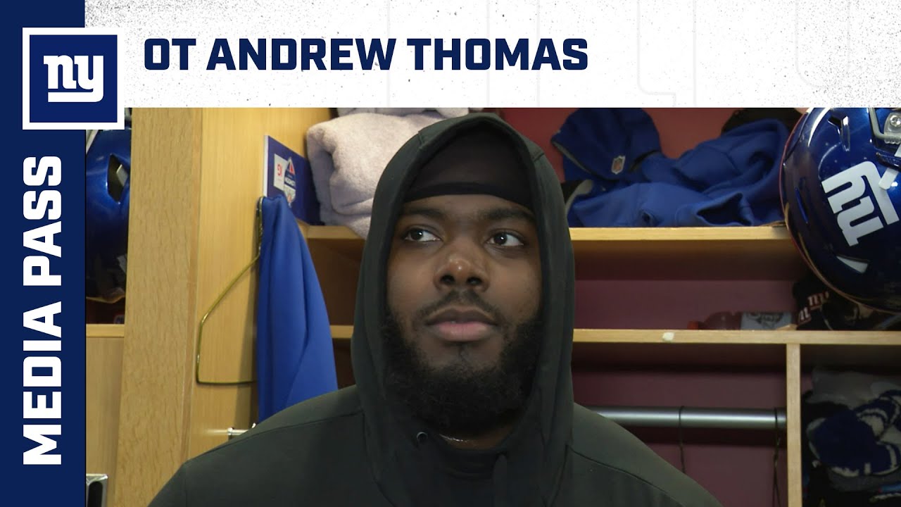 Andrew Thomas: 'We play together as a unit' | New York Giants - YouTube