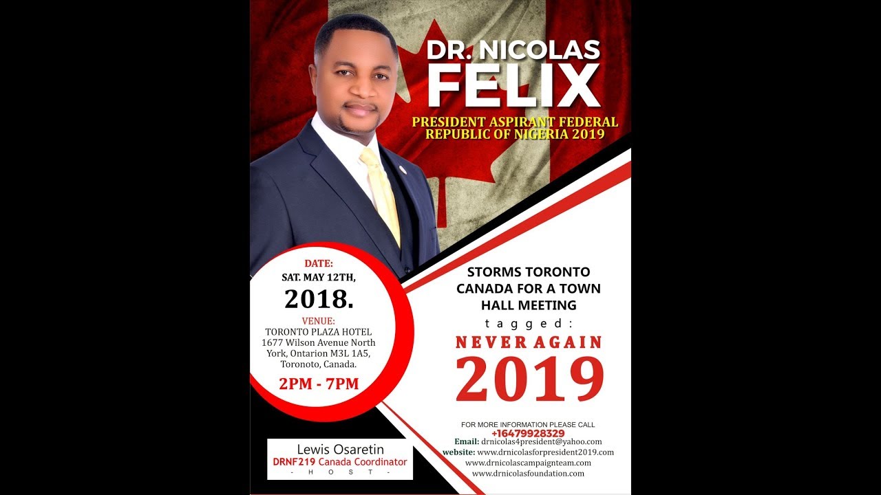 Exclusive Interview with the Nigerian Presidential Aspirant, Dr. Felix ...