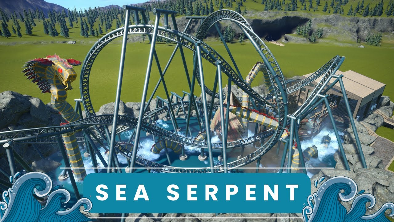 (Planet Coaster) Sea Serpent - Intamin Launched Roller Coaster - YouTube