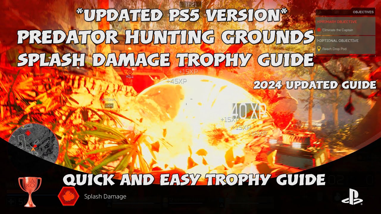 Predator Hunting Grounds Splash Damage Trophy guide *UPDATED PS5 VERSION* - YouTube