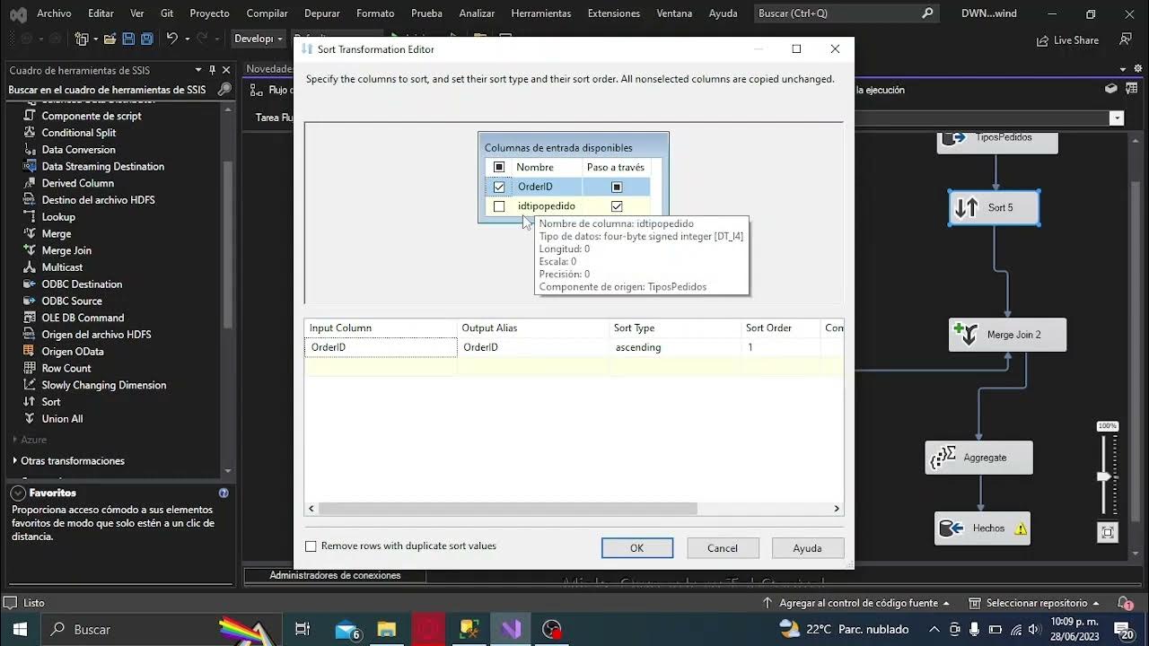 Flujo de Datos con Visual Studio y SQL Server - YouTube