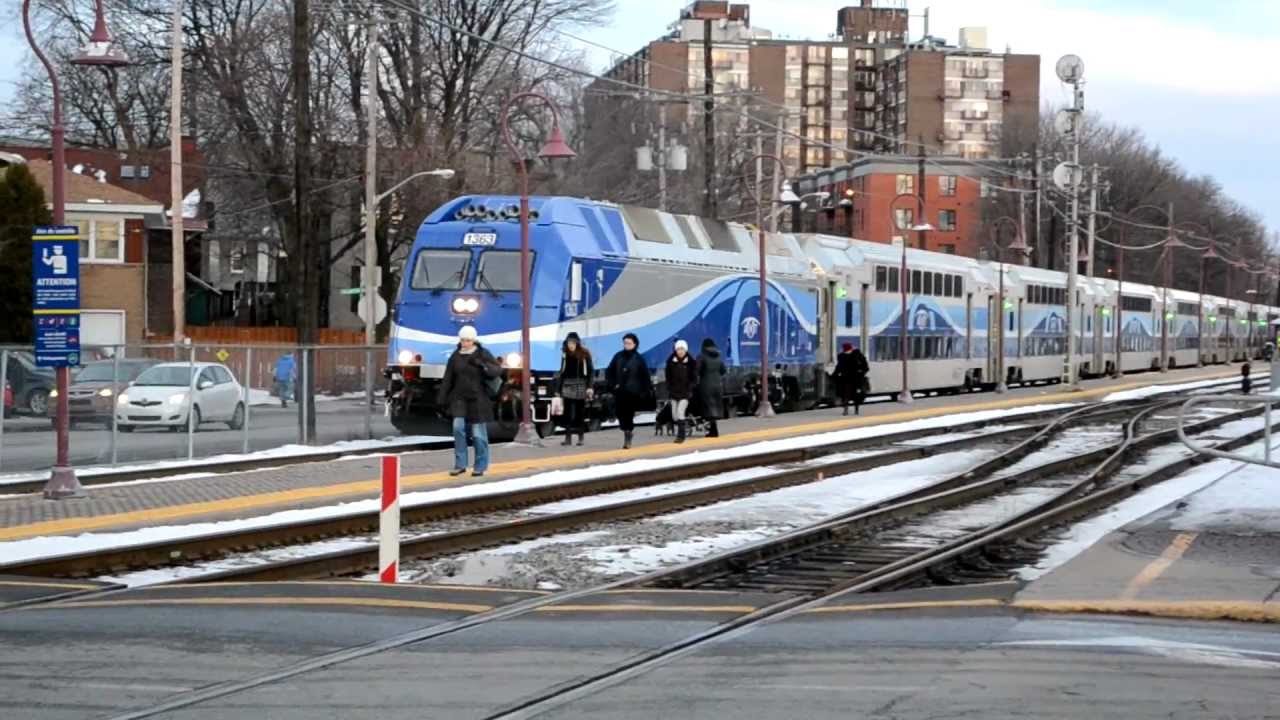 AMT Commuter Train Action At Montreal West Station Part 2 - YouTube