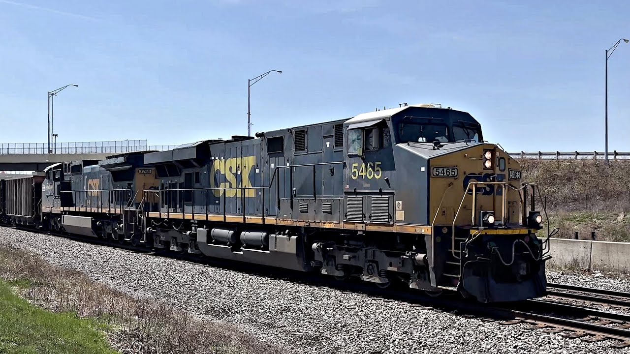 CSX 5465 east. - YouTube