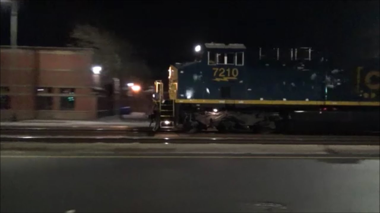 CSX Rebuild 7210 CM44AC & 5492 ES40DC EPS Leads Freight Train W/7001 ...