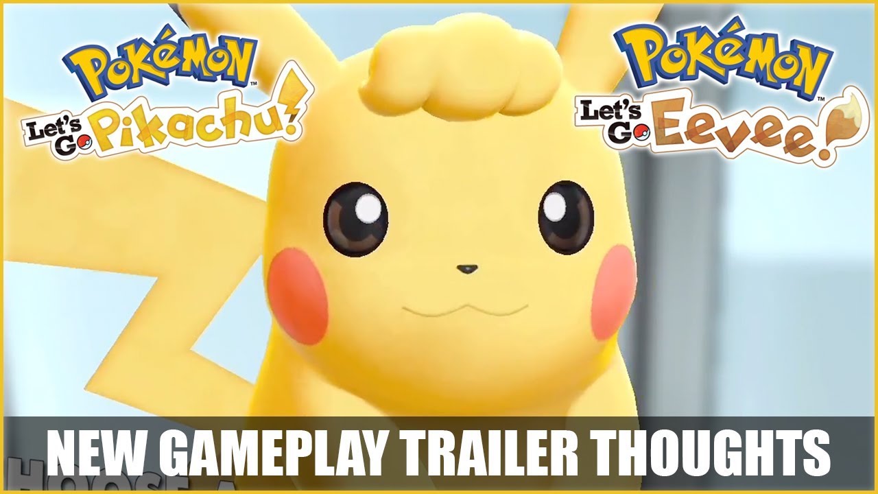 POKÉMON HAIR STYLES??? - Pokémon Let's GO Pikachu/Eevee Trailer ...