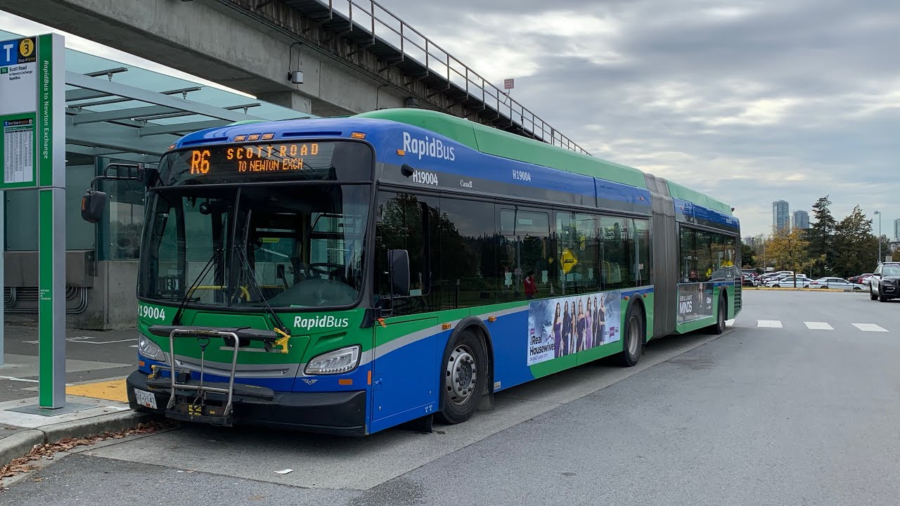 2019 New Flyer XDE60 19004 on R6 Scott Road To Newton Exchange - YouTube