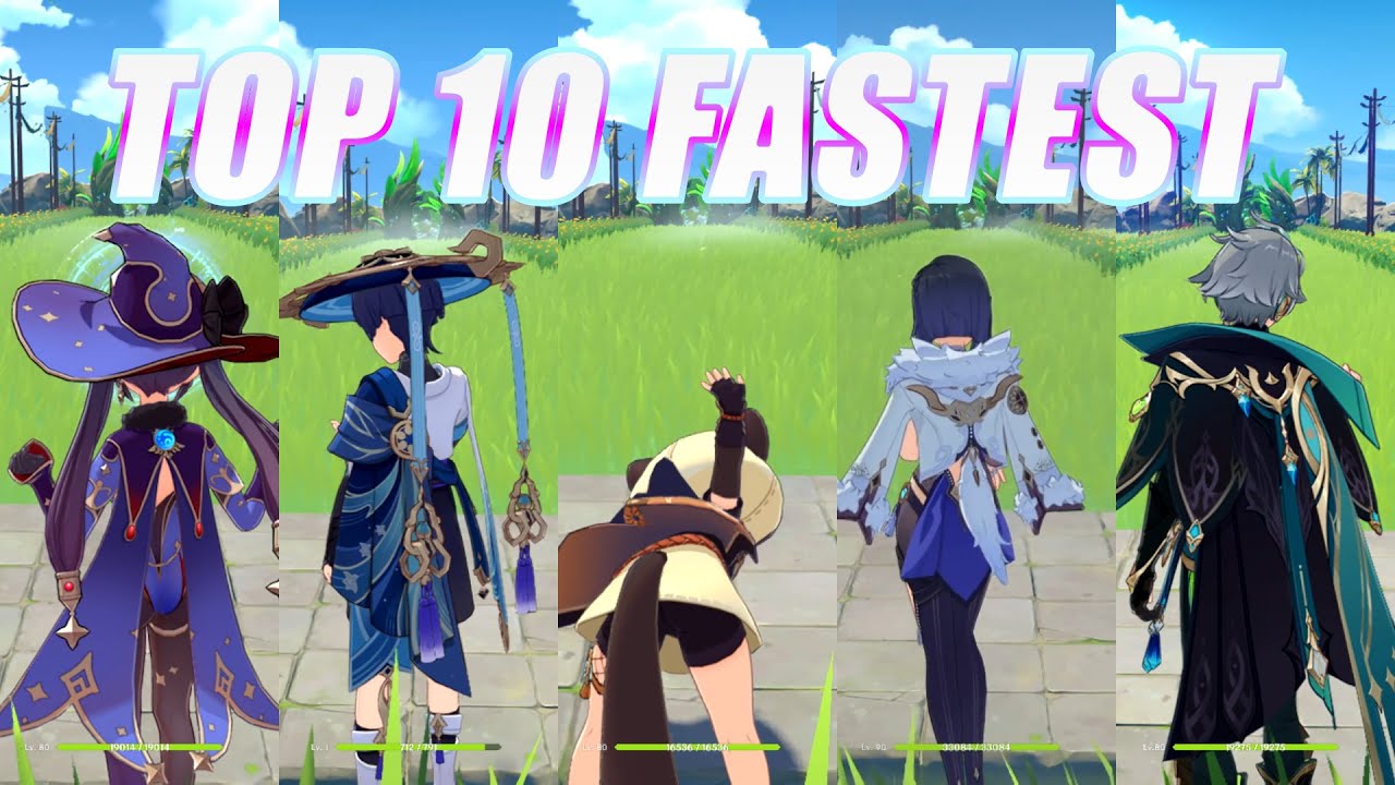 10 FASTEST GENSHIN CHARACTER 4.0 UPDATE Ft. Lynette/Lyney - YouTube