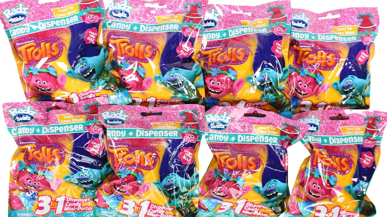 Trolls Radz Twistz 3 in 1 Blind Bag Unboxing Toy Review - YouTube
