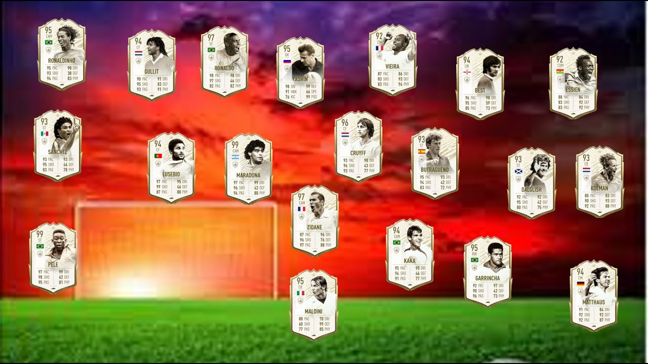 How did the Fifa 20 icons get their Moments cards? - YouTube