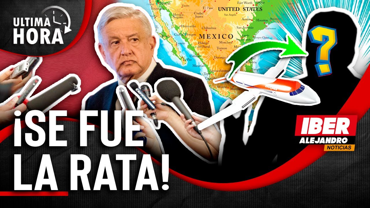 HACE UNOS SEGUNDOS! AMLO SE ENTERA QUE SE FUE DEL PAÍS ESTA RATA ...