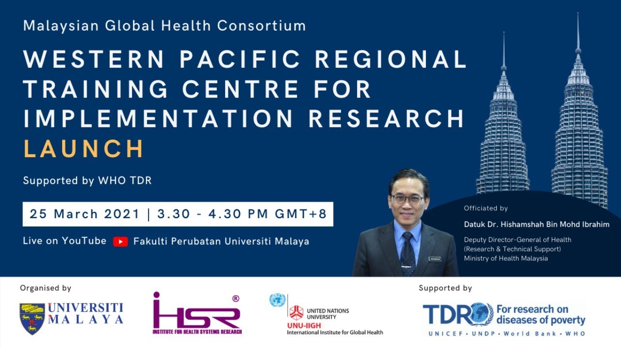 LAUNCH OF THE REGIONAL TRAINING CENTRE IN IMPLEMENTATION RESEARCH FOR ...
