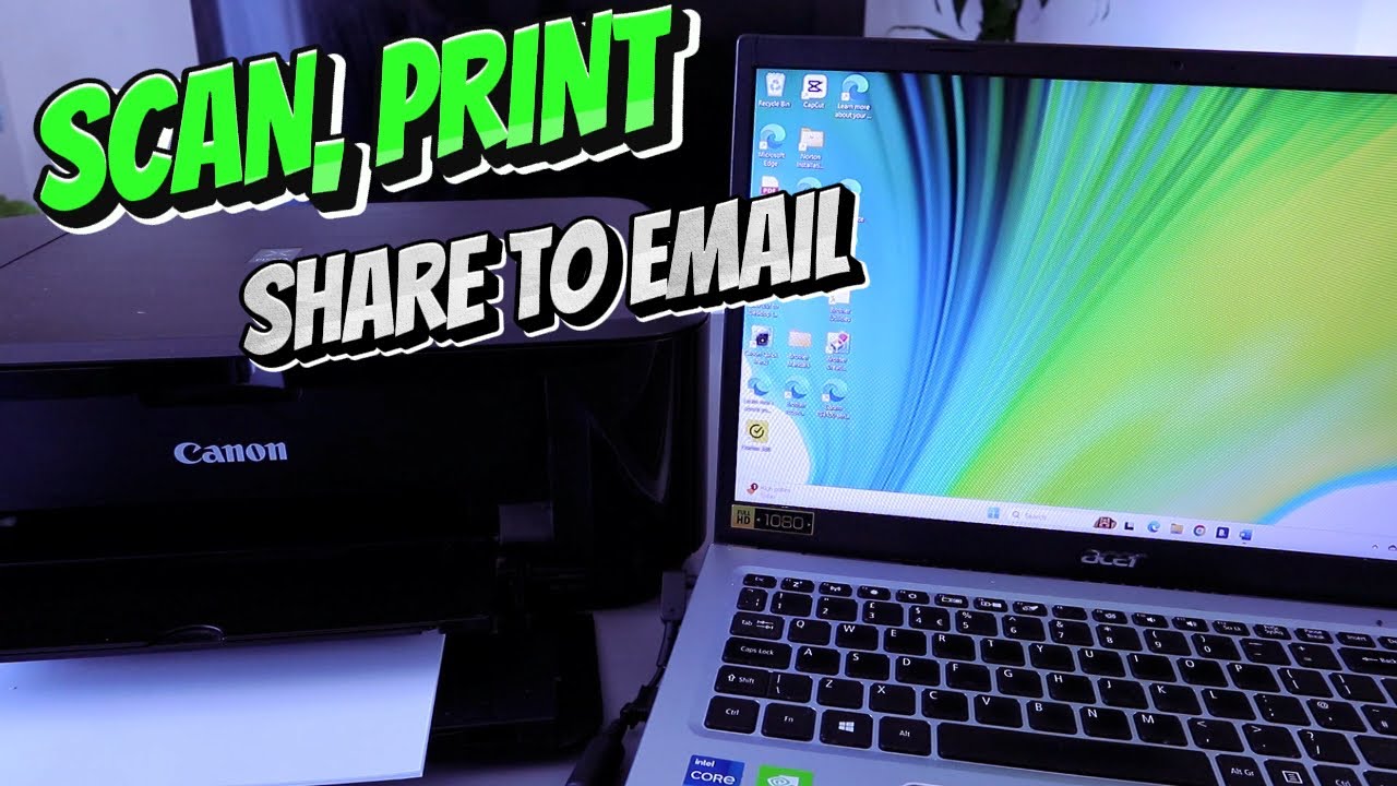 How To Scan with Canon Printer To Computer Print, Save PDF and Share To ...