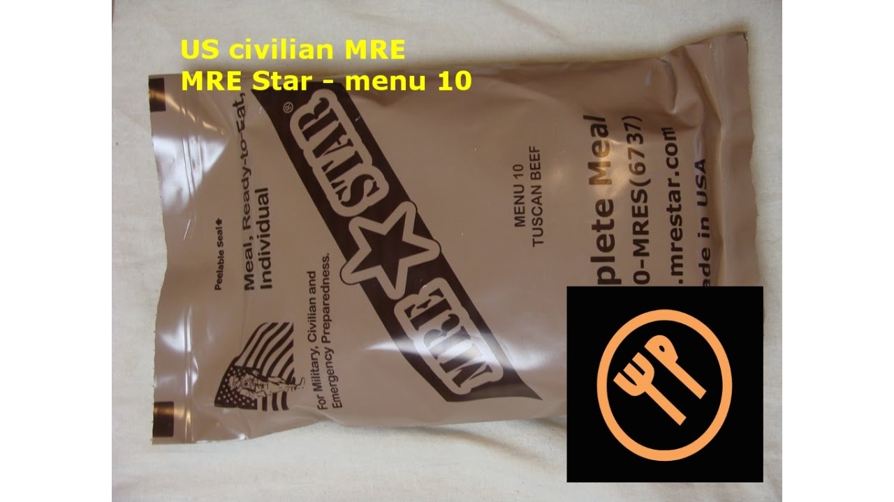 US civilian MRESTAR menu 10 - tuscan beef - YouTube