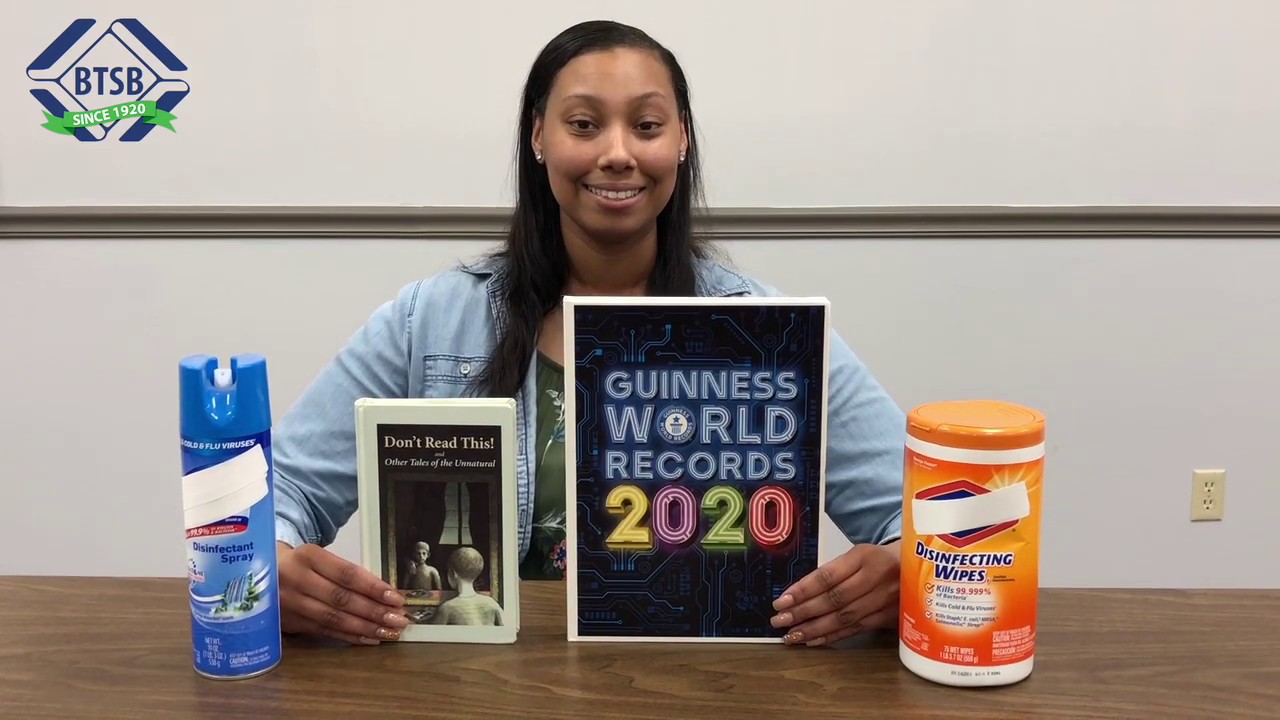 Cleaning and Disinfecting BTSB Books - YouTube