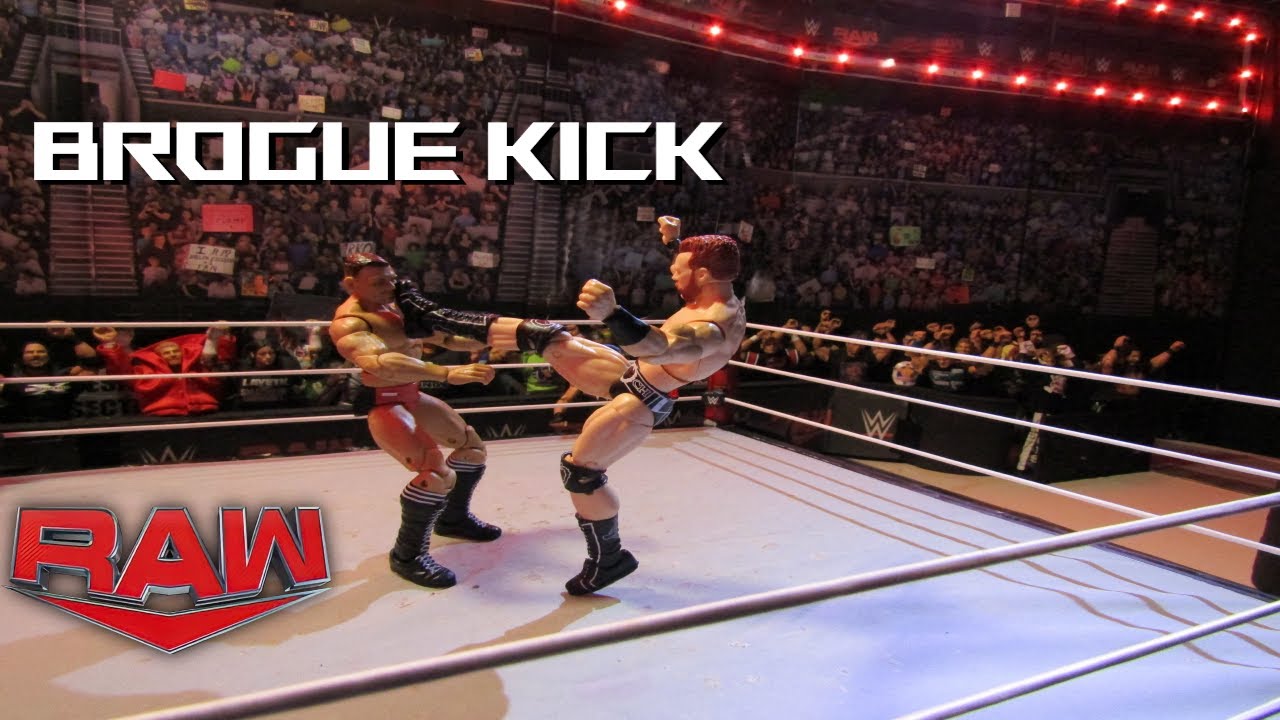 #130 Brogue Kick - Sheamus WWE Stop Motion - YouTube